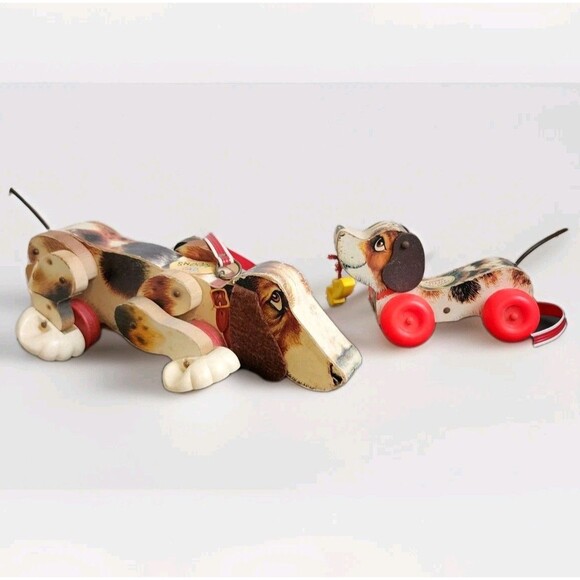 Fisher-Price | Toys | Vintage 961 Fisherprice Wooden Pull Toys Snoopy ...